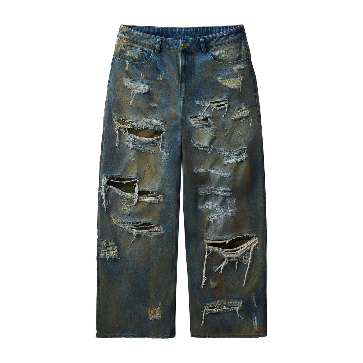 Thrashed Camo Denim – Hidden Season